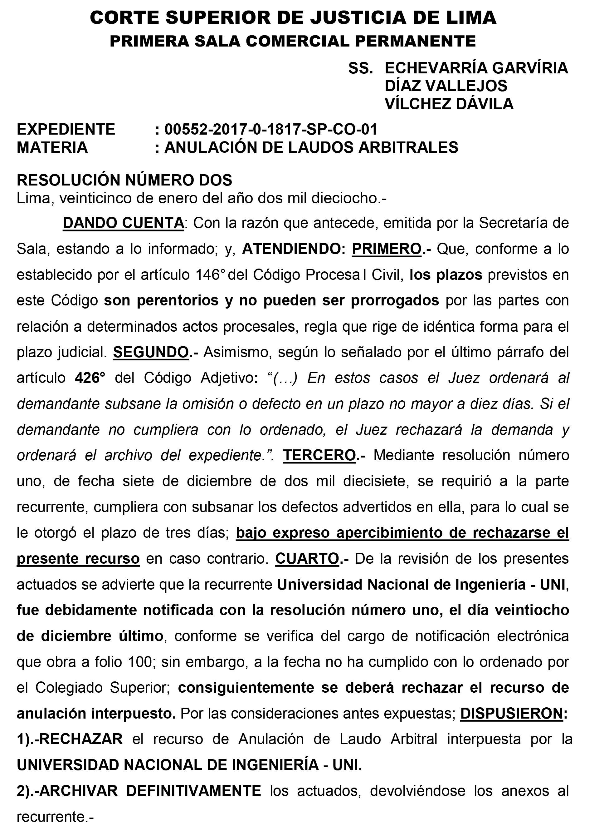 Todas las sentencias del 2018, sobre Anulación de Laudo – Círculo de ... Todas las sentencias del 2018, sobre Anulación de Laudo – Círculo de ...